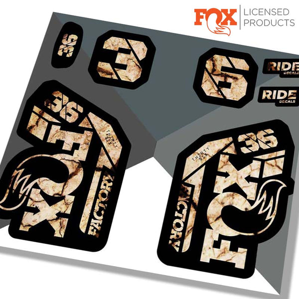 Fox 36 2021 Factory Fork Stickers - Scorched Earth - Licensed by Fox ...