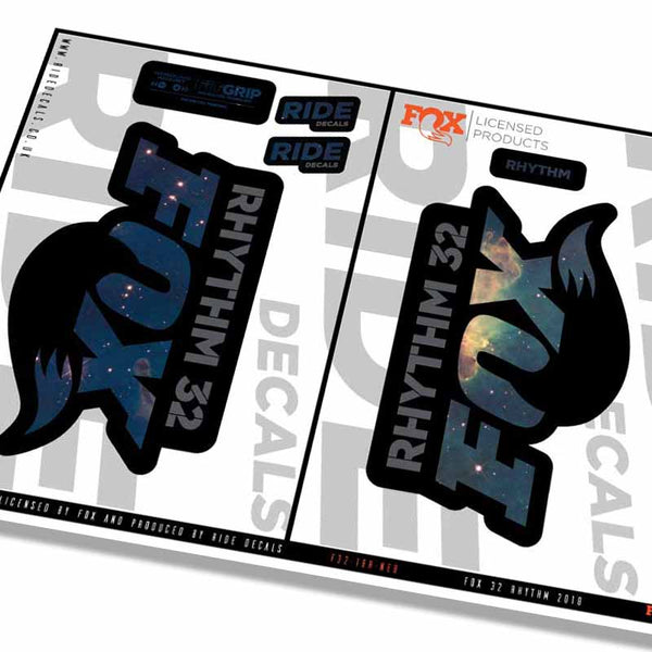 Fox 32 Rhythm Fork Decals Nebula - Ride Decals /Licensed by Fox