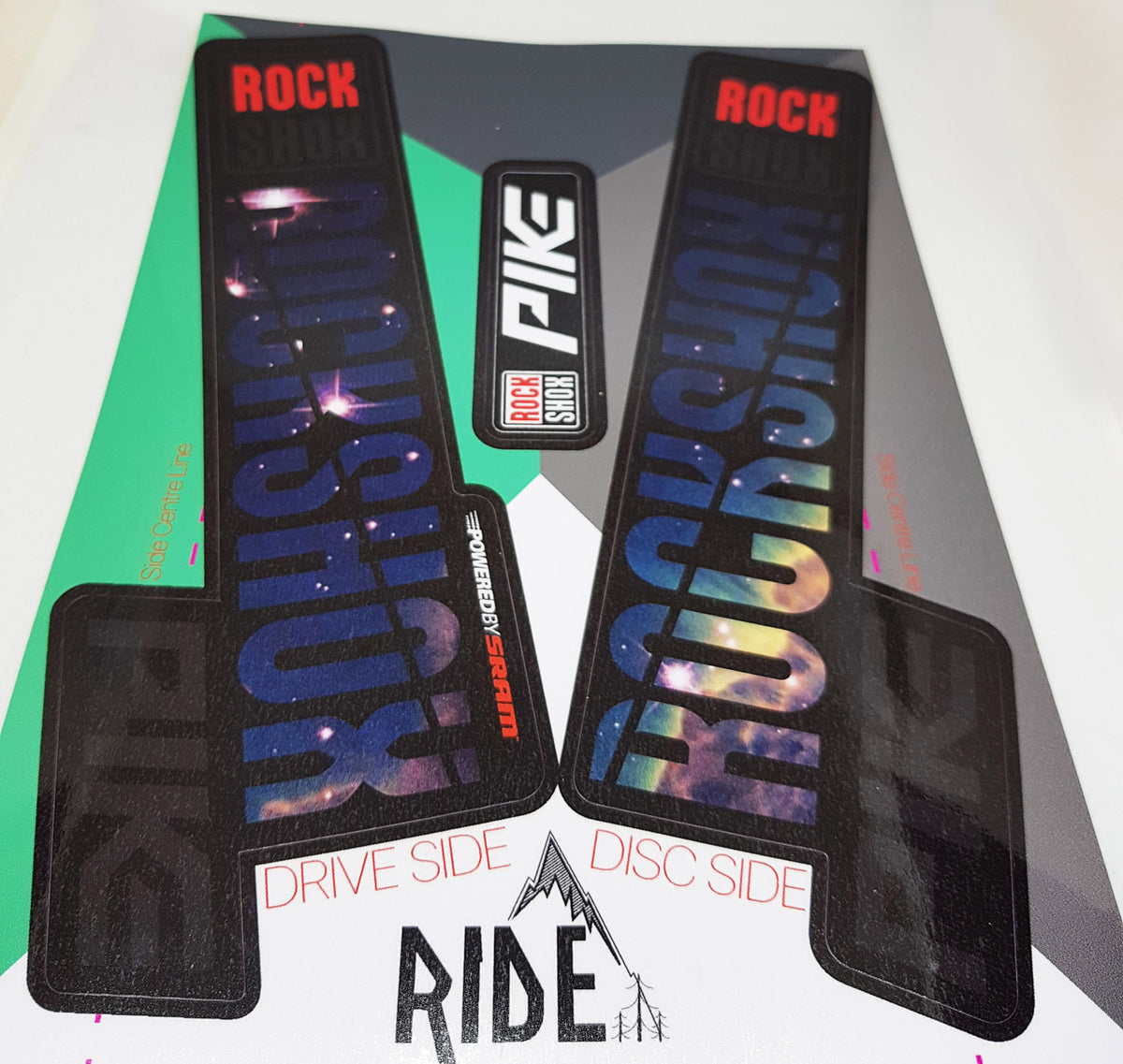 RockShox Pike Fork Stickers/Decals | Nebula | - Ride Decals