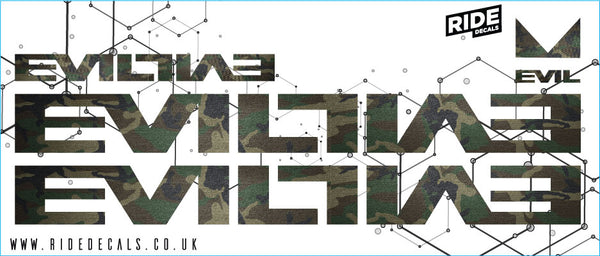 Evil Bikes Decals/Sticker Sets- Camo // Ride Decals