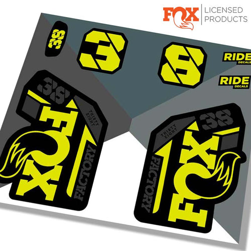 2021 Fox 38 Decals // Factory - Replacement Sticker Kits – Ride Decals