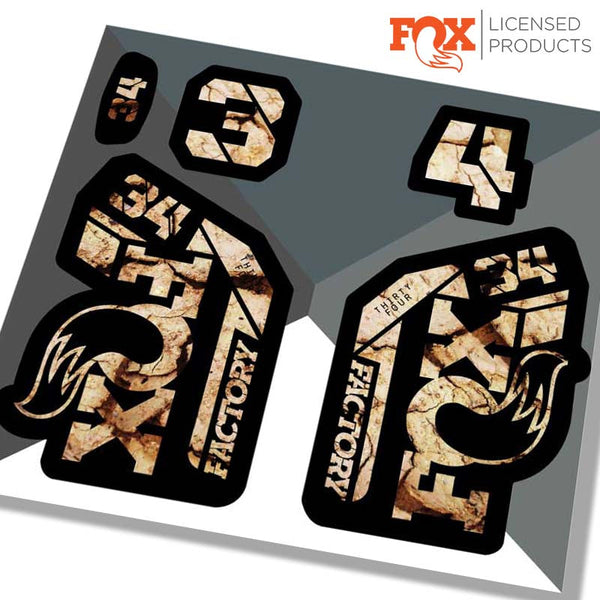 2021 FOX 34 FACTORY SCORCHED EARTH - RIDE DECALS // FREE UK SHIPPPING ...
