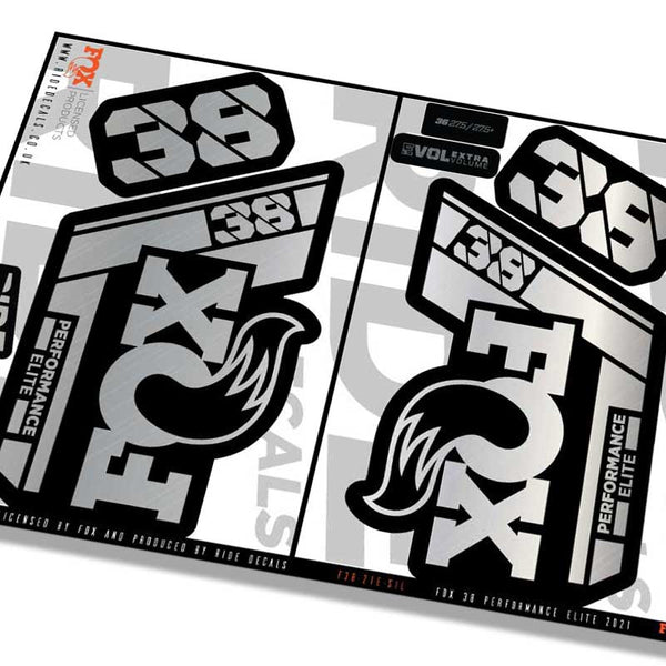 Fox 38 Performance Elite Sticker/Decals Sets | MY 2021 | Ride Decals