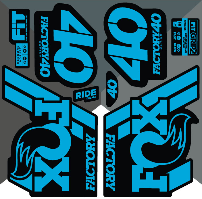 Fox 40 Decals/Stickers - Custom Stickers - Ride Decals