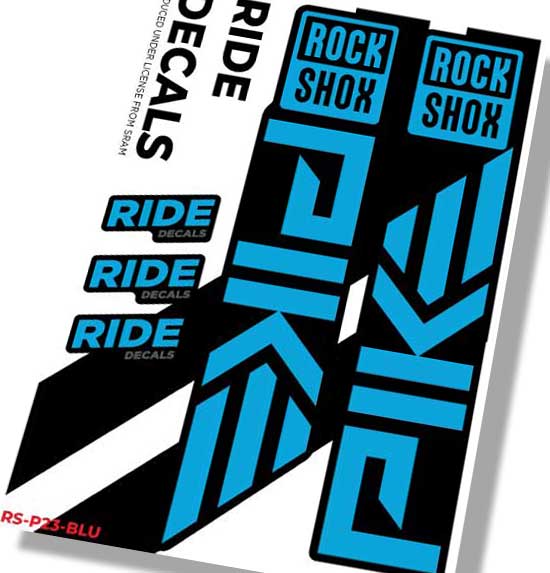 RockShox Pike MY23 Decals - Ride Decals