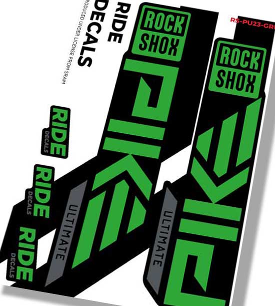 RockShox Pike Ultimate MY23 Decals - Ride Decals