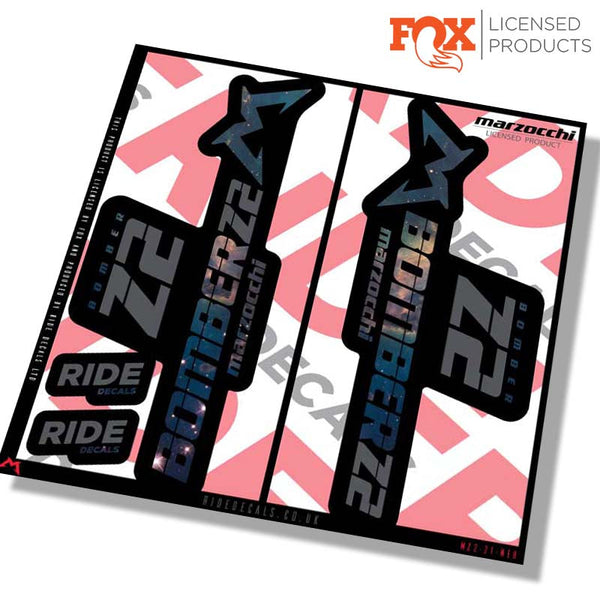 Marzocchi Z2 Fork Decals Nebula - Ride Decals /Licensed by Marzocchi