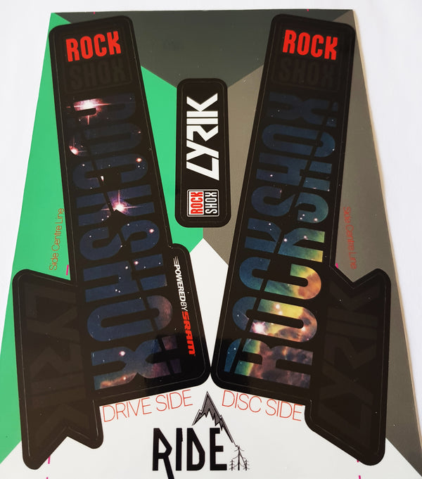 RockShox Lyrik Fork Stickers/Decals | Nebula | - Ride Decals