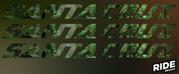 Replica Santa Cruz Jungle Frame Decals - Ride Decals